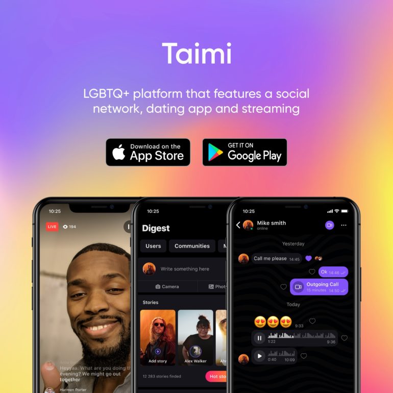TAIMI – WORLD’S LARGEST LGBTQ+ PLATFORM – Mister B Wings