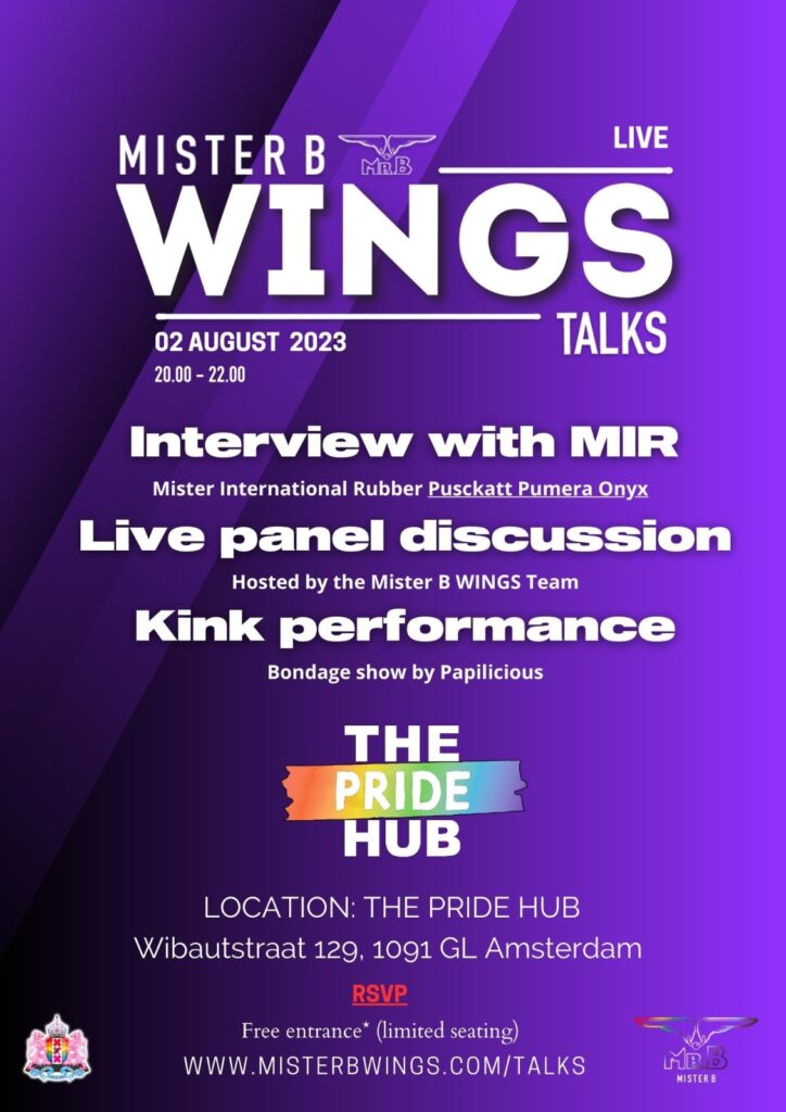 WINGS Talks (Pride Edition) – Mister B Wings